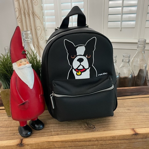 Marc Tetro | Bags | Marc Tetro Black Frenchie Bulldog Small Faux ...